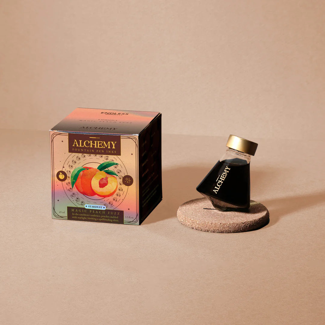 Magic Peach Fuzz Ink - Shimmering Fountain Pen Elixir – Applebee Pens