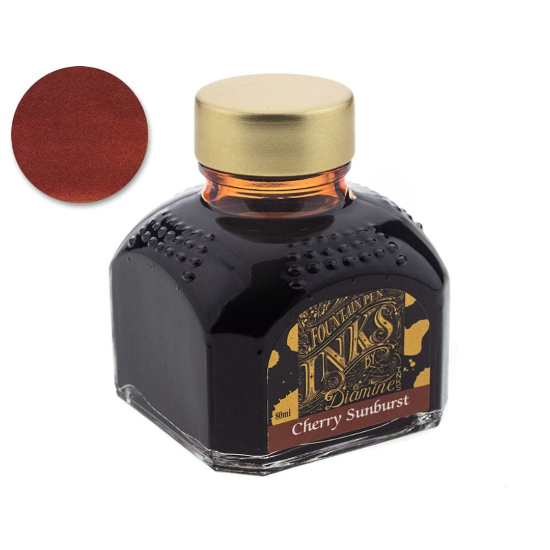 Diamine Cherry Sunburst Ink 80ml - Premium Choice – Applebee Pens